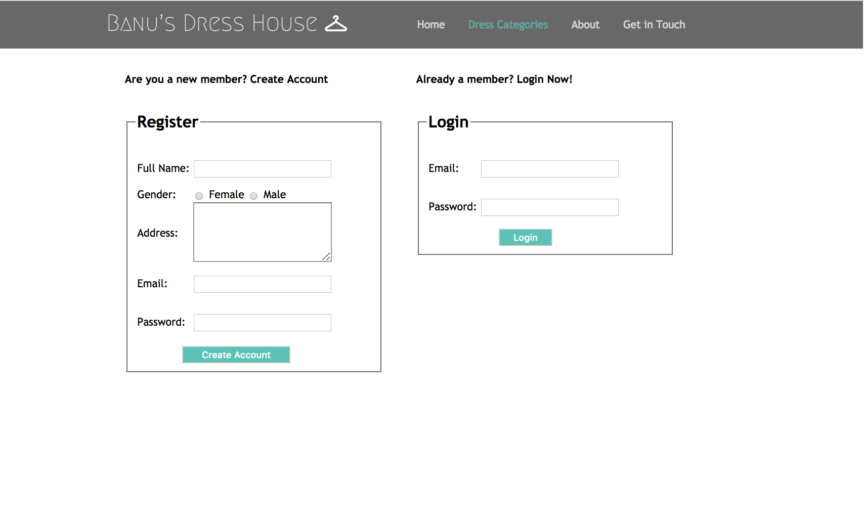 GitHub - banuelmas/BanusDressHouse: Banu's Dress House - Rent Items | Asp.net - School Project