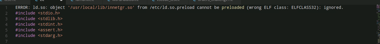 Automatically adds error message at the beginning of .c file when ...