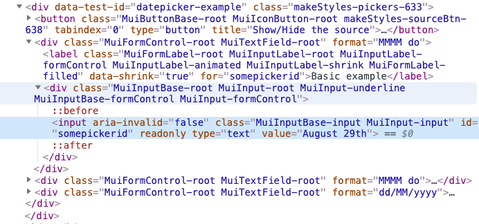 Date picker label is not accessible / accessibility documentation lacking · Issue #1232 · mui ...