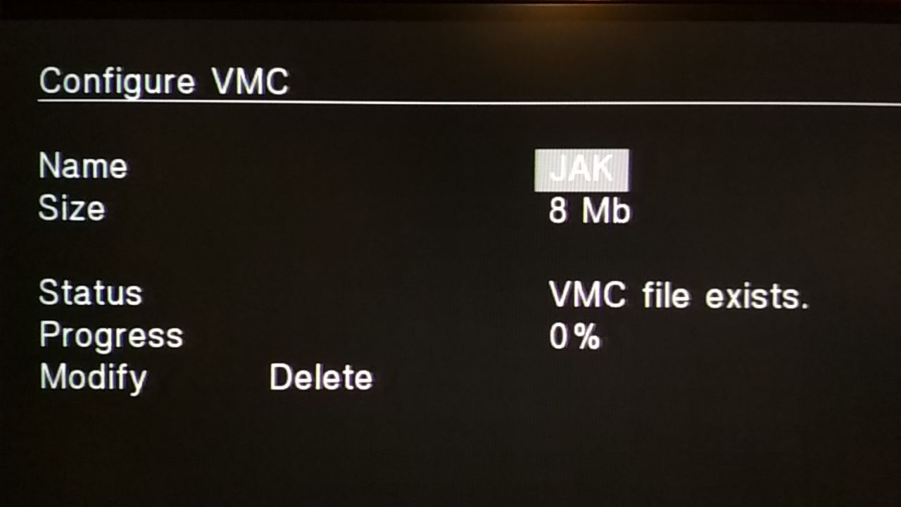 [ISSUE] VMC menu freezes after entering the name of an existing VMC · Issue #371 · ps2homebrew ...