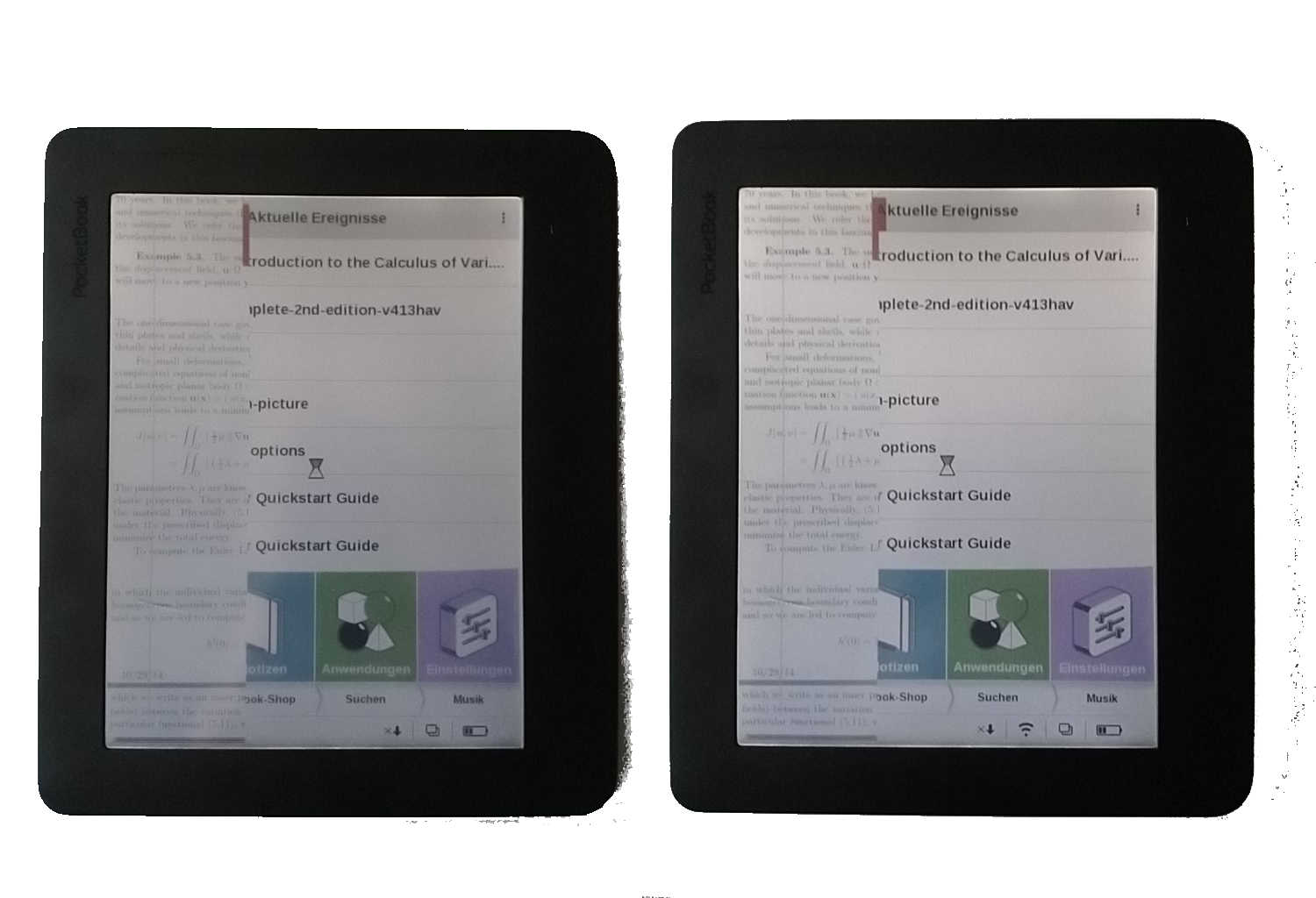 width / height confusion on PocketBook Color Lux; screen is stretched ...