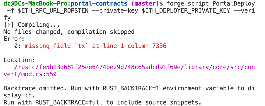 Forge Script Verify Error · Issue 1927 · Foundry Rsfoundry · Github