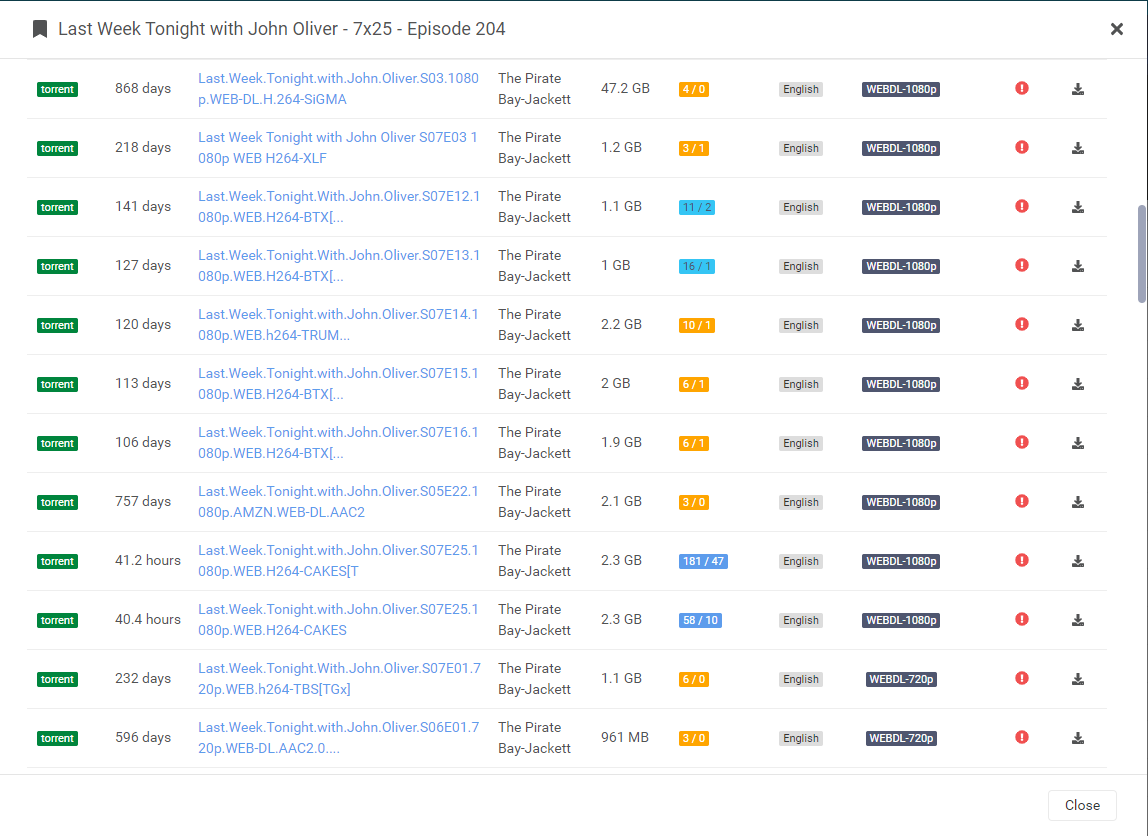 Sonarr v3 episode search with PirateBay produces results for multiple episodes · Issue #9766 ...