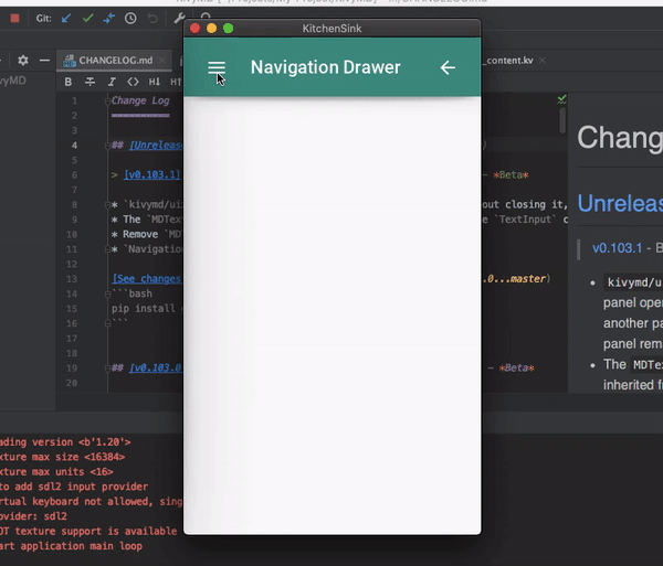 ContentNavigationDrawer response issue · Issue #161 · kivymd/KivyMD · GitHub