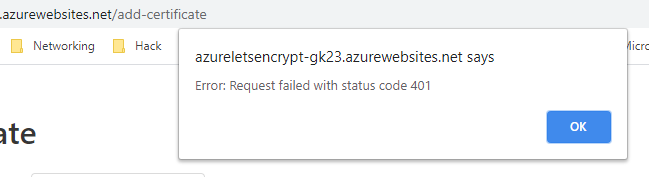 Error: Request failed with status code 401 · Issue #148 · shibayan/appservice-acmebot · GitHub