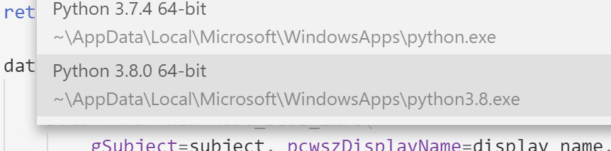 Show alpha/beta/RC marks in environment list · Issue #7582 · microsoft/vscode-python · GitHub