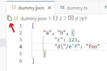 copy the exact path from the new breadcrumbs · Issue #58678 · microsoft/vscode · GitHub