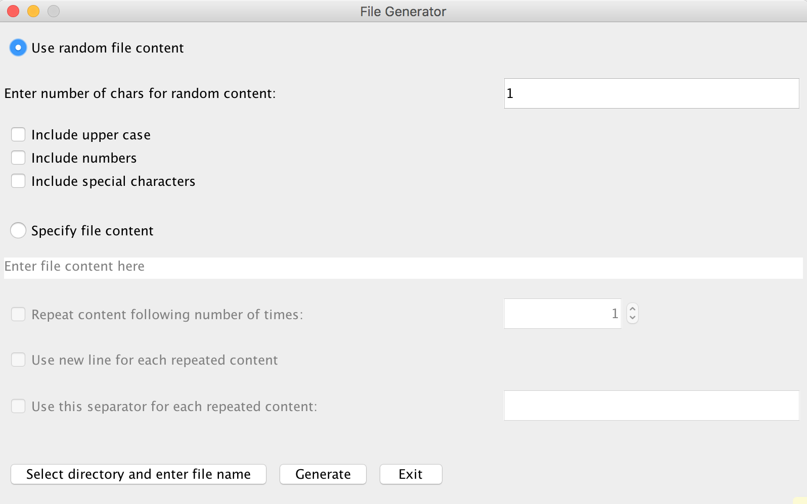 GitHub - omolodetskyi/FileGenerator: Generates text files with random ...