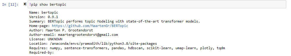 Attempt to use Seeded Topics throws an exception · Issue #221 · MaartenGr/BERTopic · GitHub