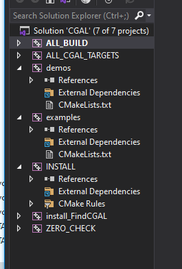 Windows installation issue: Empty solution · Issue #6163 · CGAL/cgal · GitHub