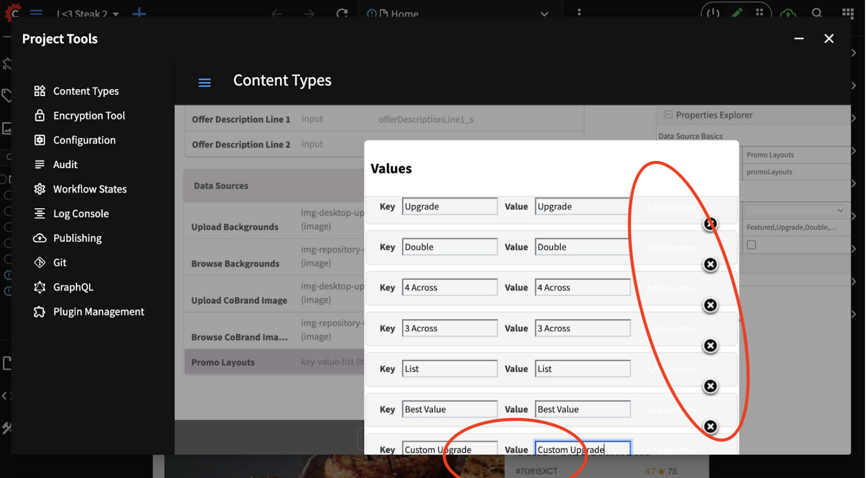 [studio-ui] Static key-value data source save button run off the edge of the dialog box as list ...
