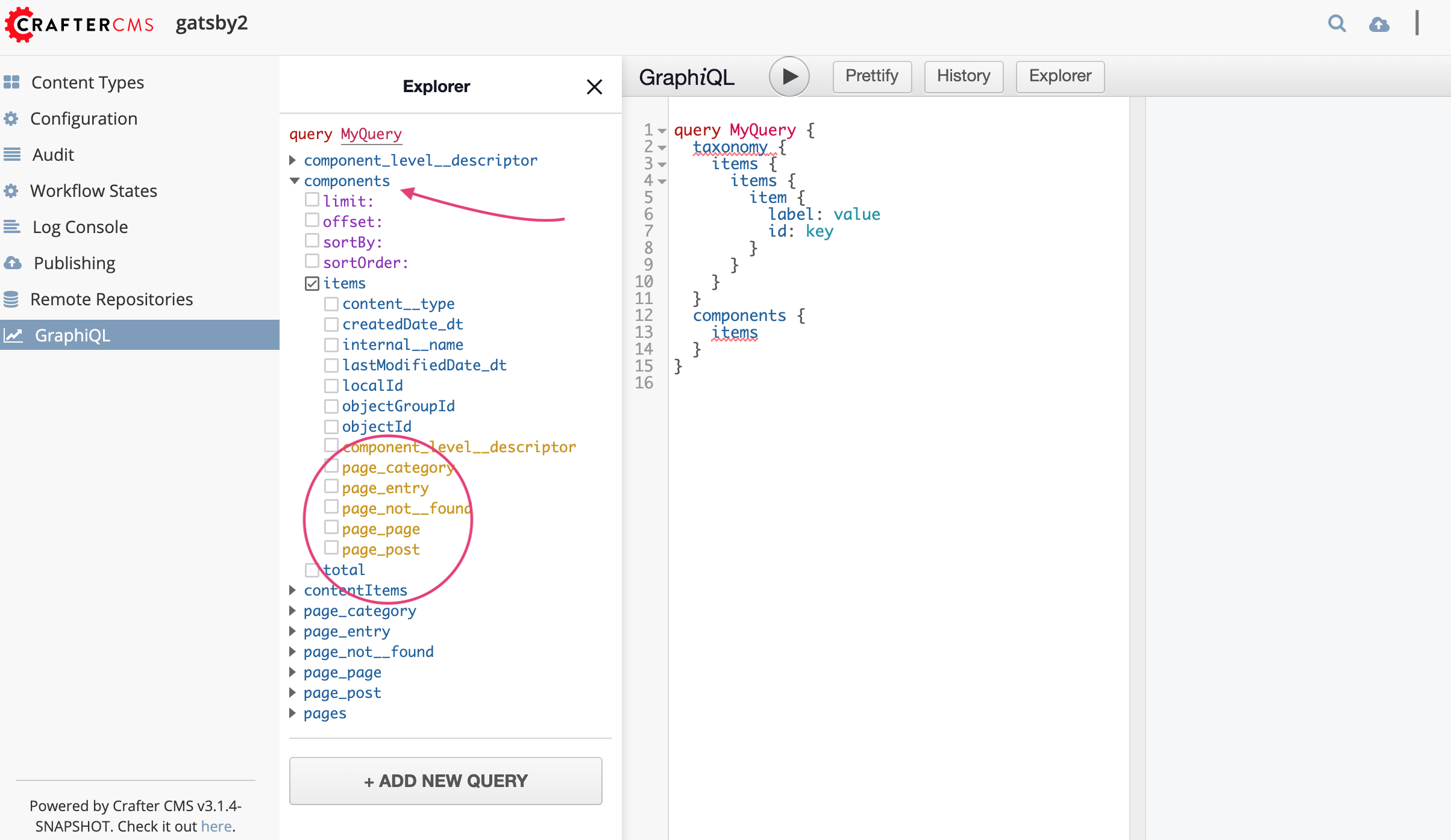 [engine] Page types are listed under components object in graphql schema · Issue #3522 ...