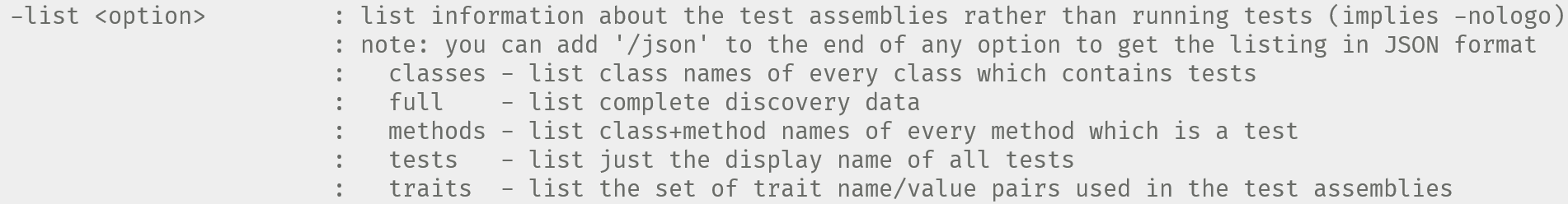 List all available traits / traits values by trait name · Issue #2084 · xunit/xunit · GitHub