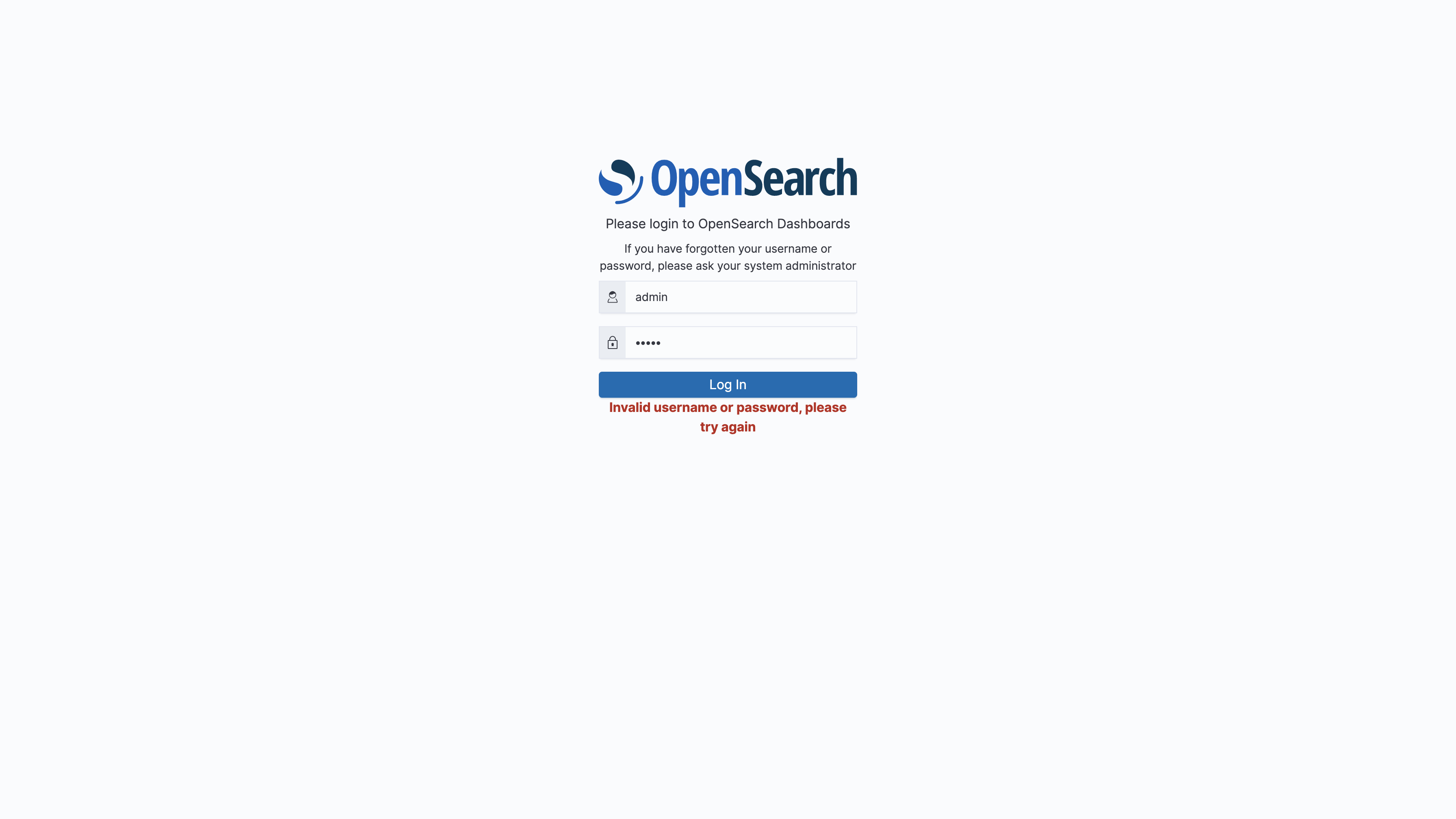 [Bug]: Cannot login with default username/password in OpenSearch Dashboards setup via Docker ...