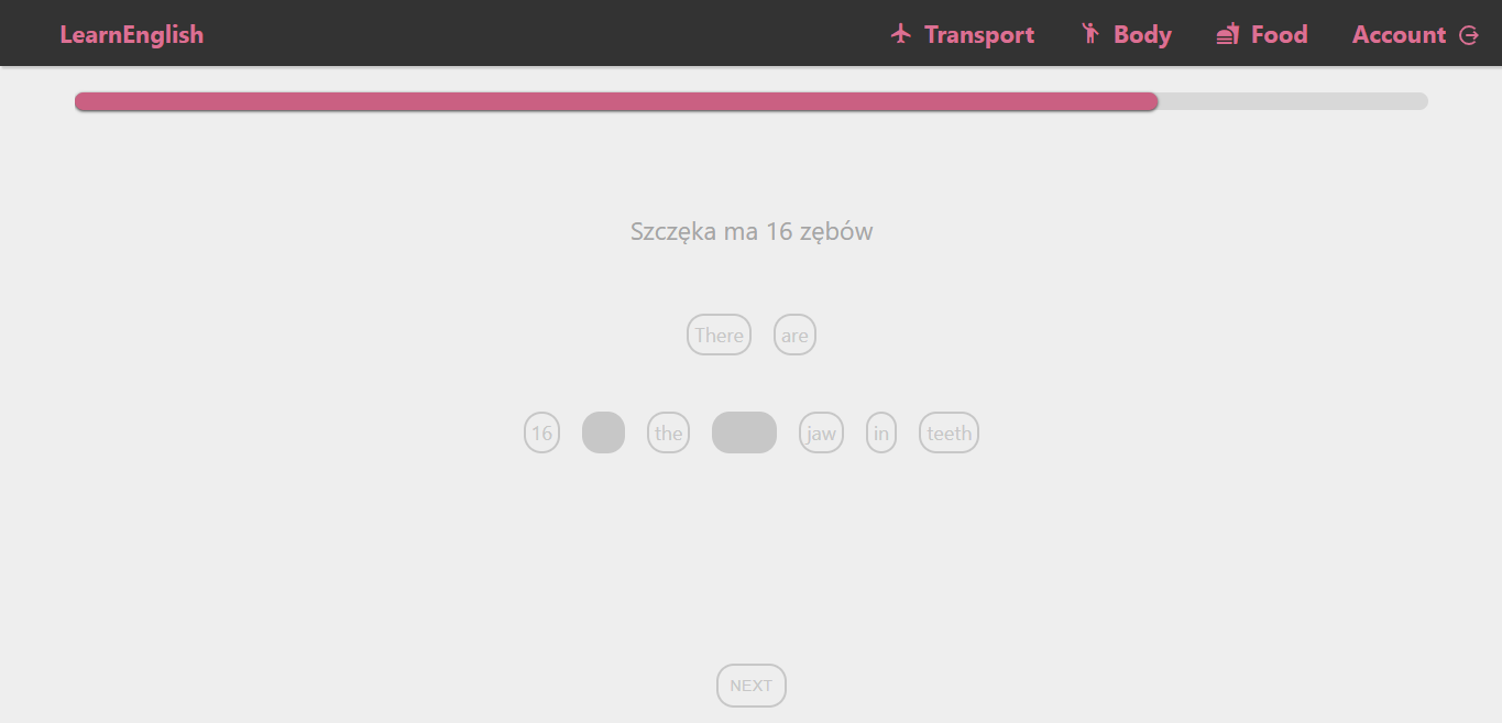 GitHub - bergmaner/learnenglish: Application which help in learning english. Build with React ...