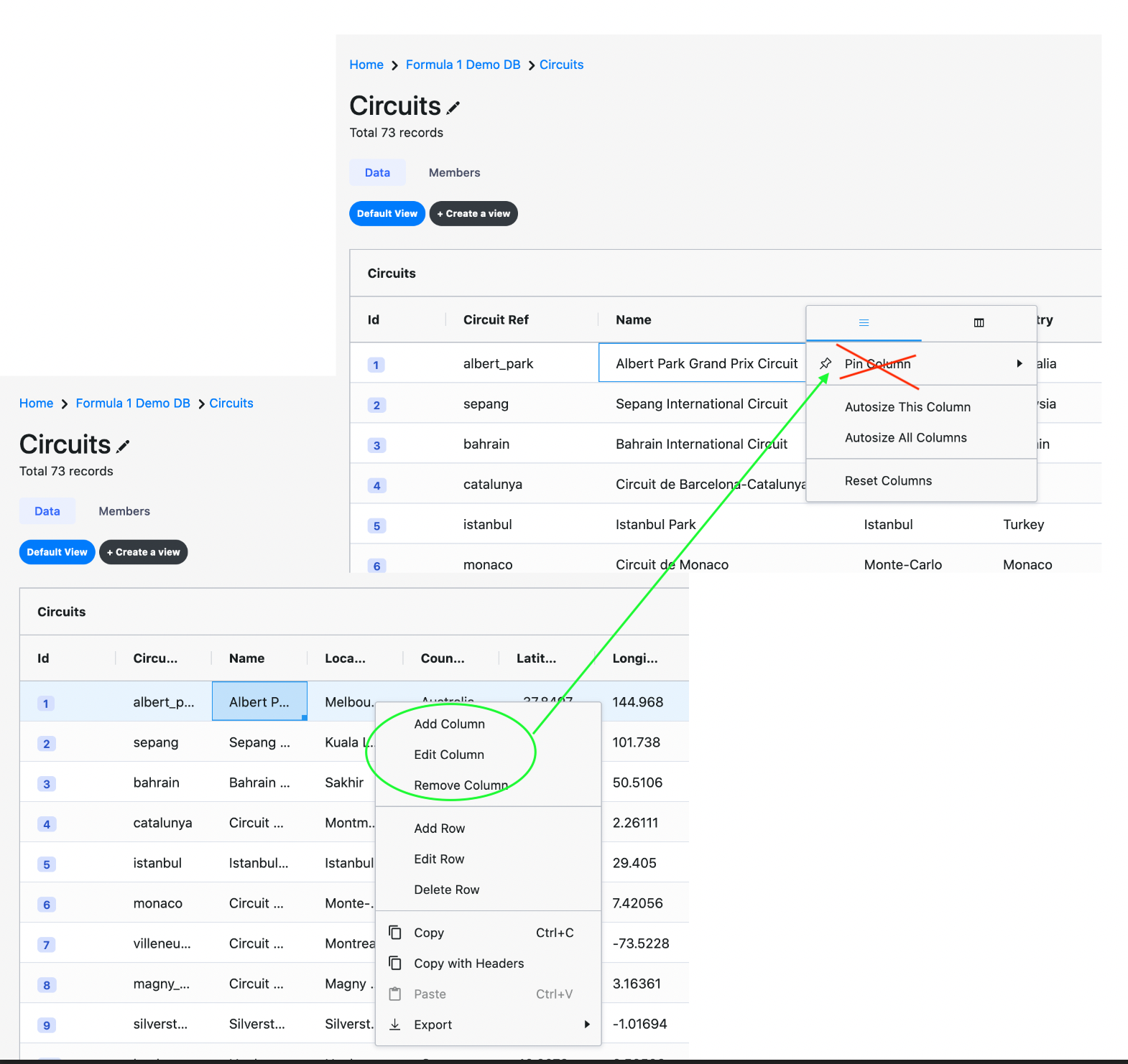 Show column context menu when Right-clicking on header · Issue #38 · whitebrick/whitebrick ...
