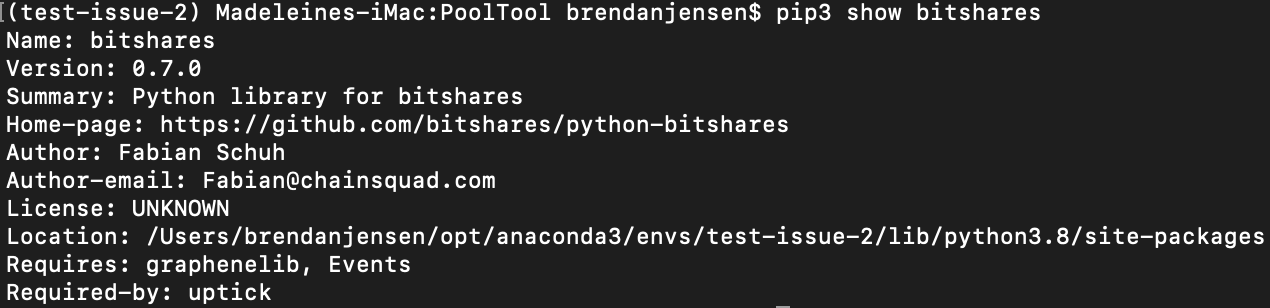 ERROR: bitshares 0.7.0 has requirement graphenelib =1.4.0 · Issue #2 · iamredbar/PoolTool · GitHub