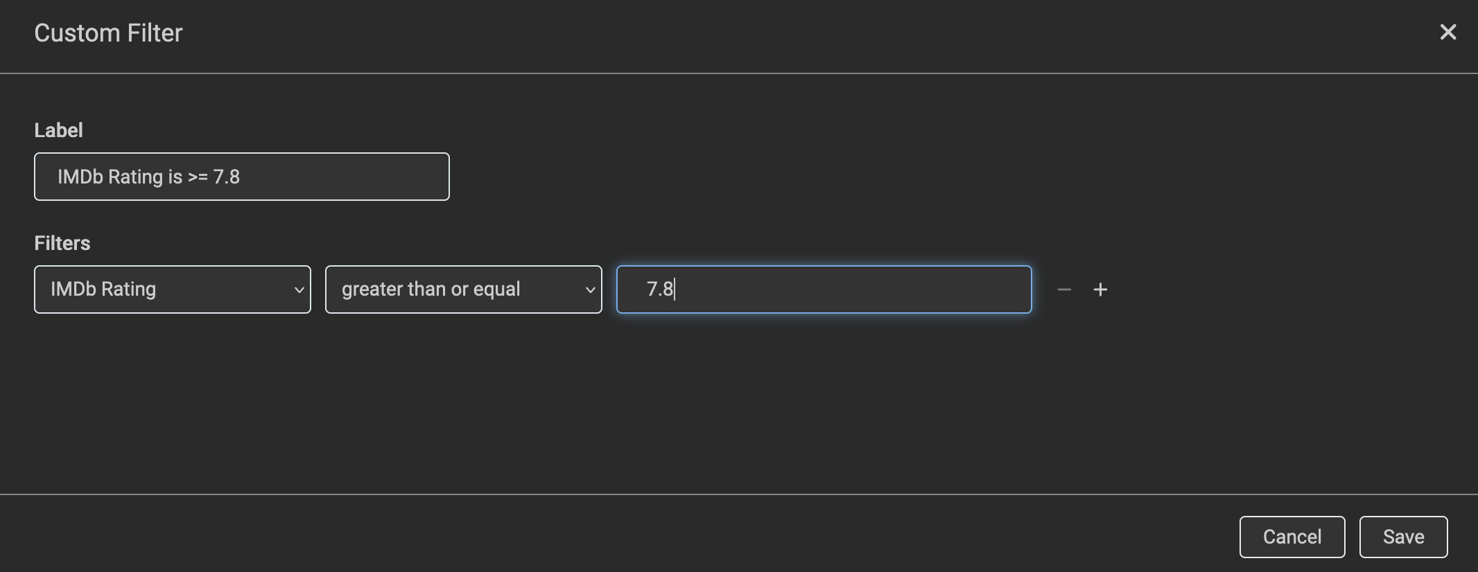 Custom Filters do not support decimal values · Issue #8018 · Radarr/Radarr · GitHub