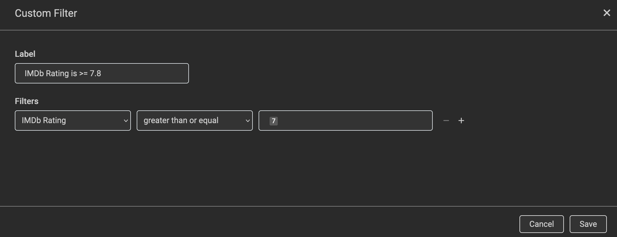 Custom Filters do not support decimal values · Issue #8018 · Radarr ...