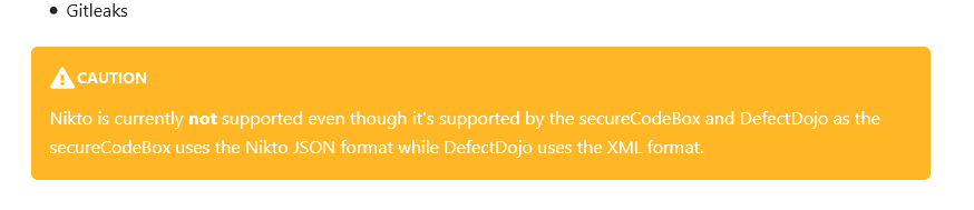 Nikto parser: Support JSON format · Issue #4096 · DefectDojo/django-DefectDojo · GitHub