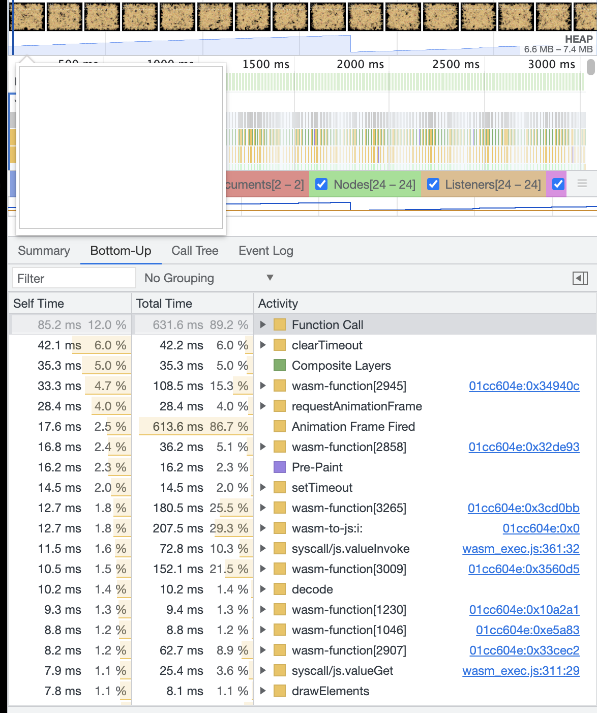 Function names are missing from profiling tools · Issue #28 · hajimehoshi/wasmserve · GitHub