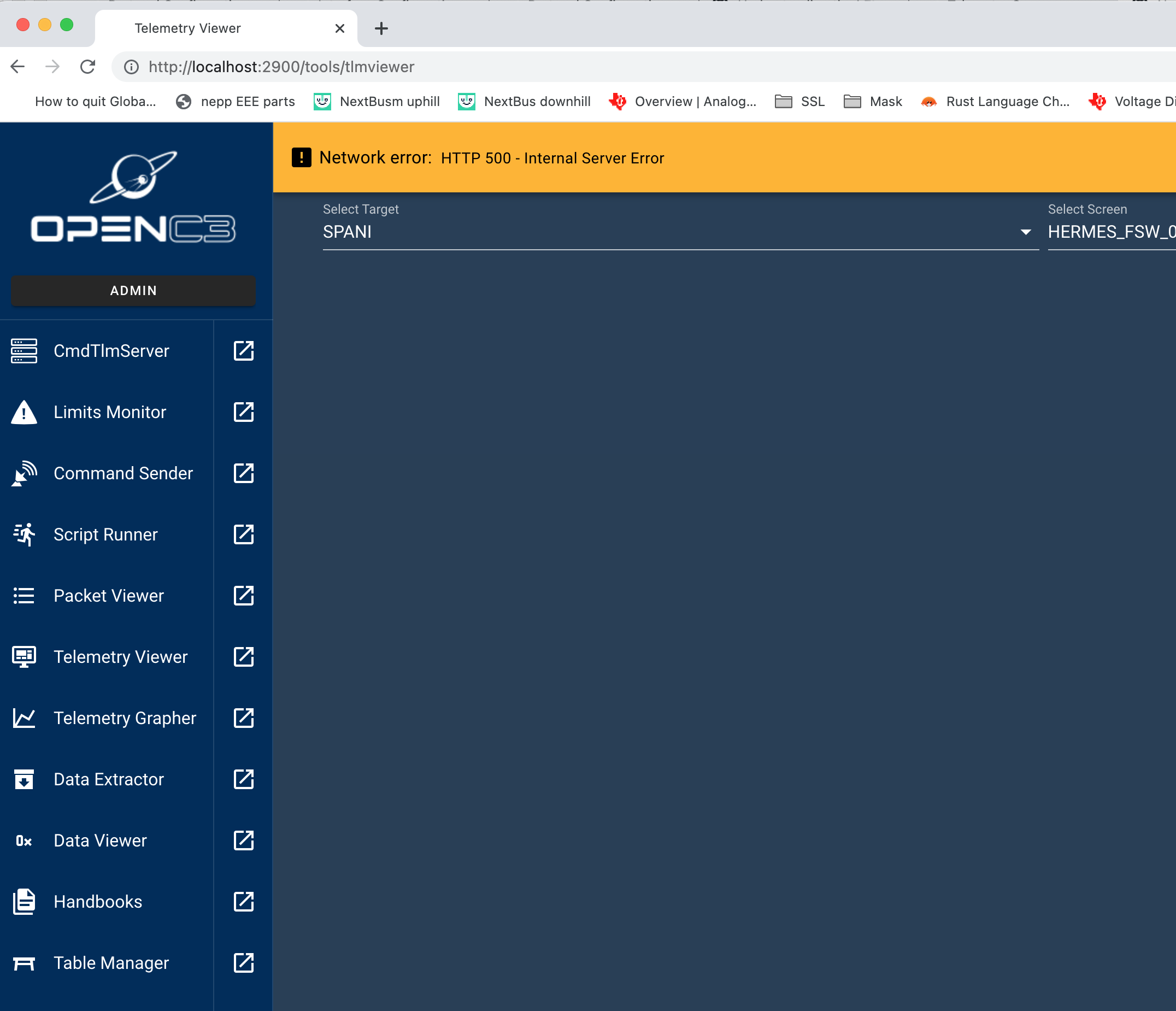 Screen files error if filename starts with capital letter · Issue #307 · OpenC3/cosmos · GitHub
