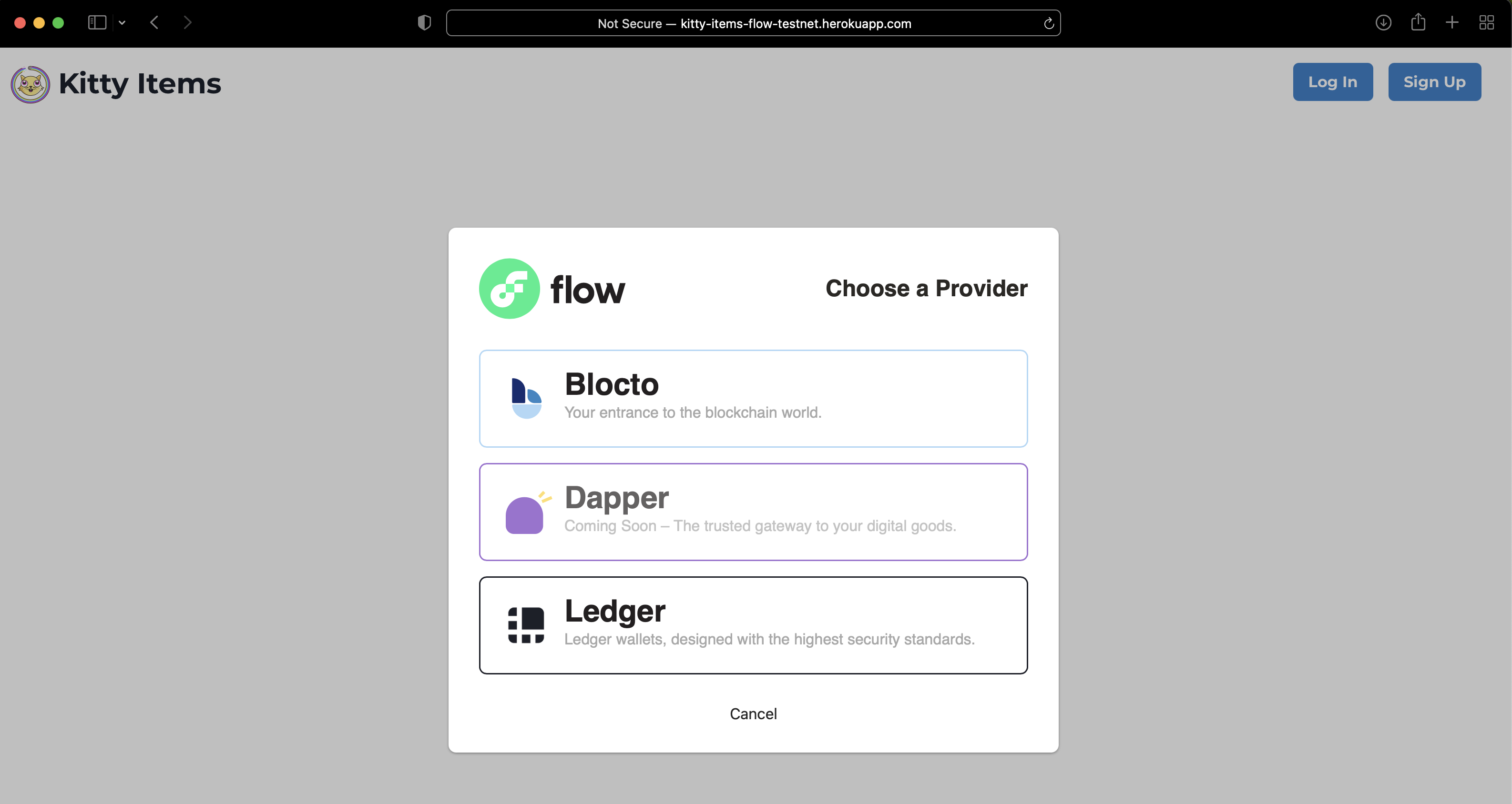 Kitty test site not working on Heroku · Issue #143 · onflow/kitty-items ...