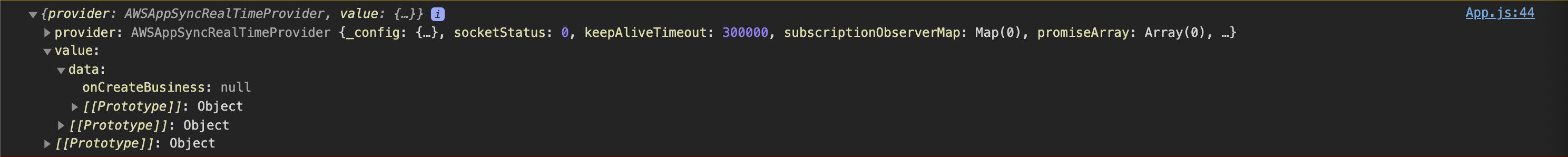 onCreate subscription returns null through `aws-amplify` API, but not through AppSync · Issue ...