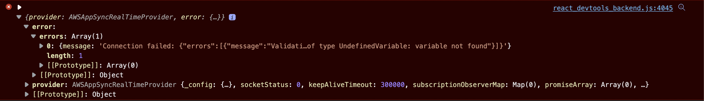 Graphql Subscription Throws Error Validation Error Of Type Undefinedvariable Variable Not