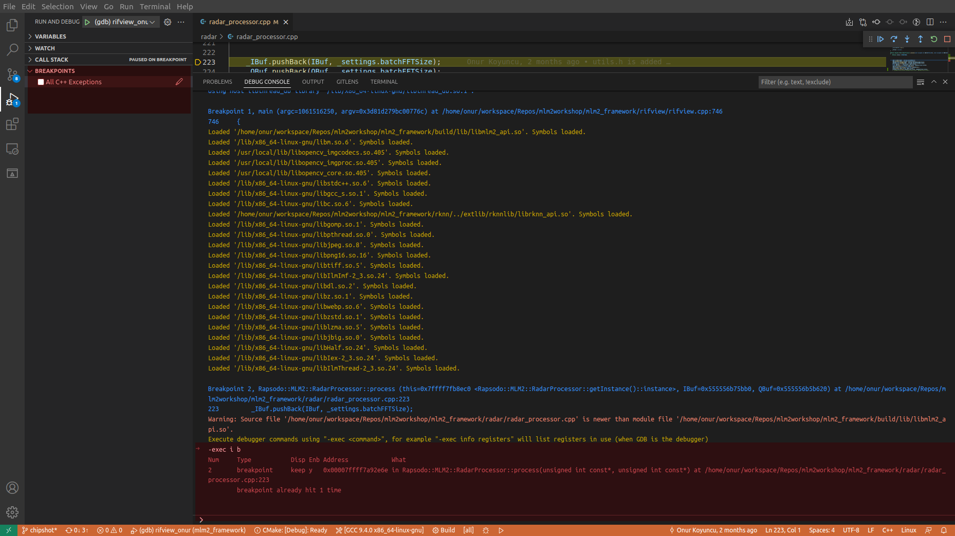 Breakpoints that are set before program run cannot be deleted/disabled. · Issue #9147 ...