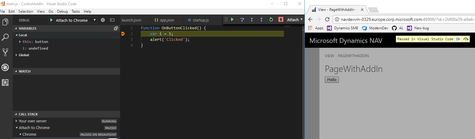 Debugging JS based Control AddIns · Issue #820 · microsoft/AL · GitHub