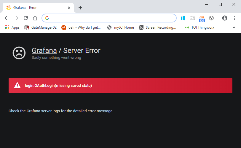 Generic Oauth Result In Missing Saved State · Issue 20985 · Grafana