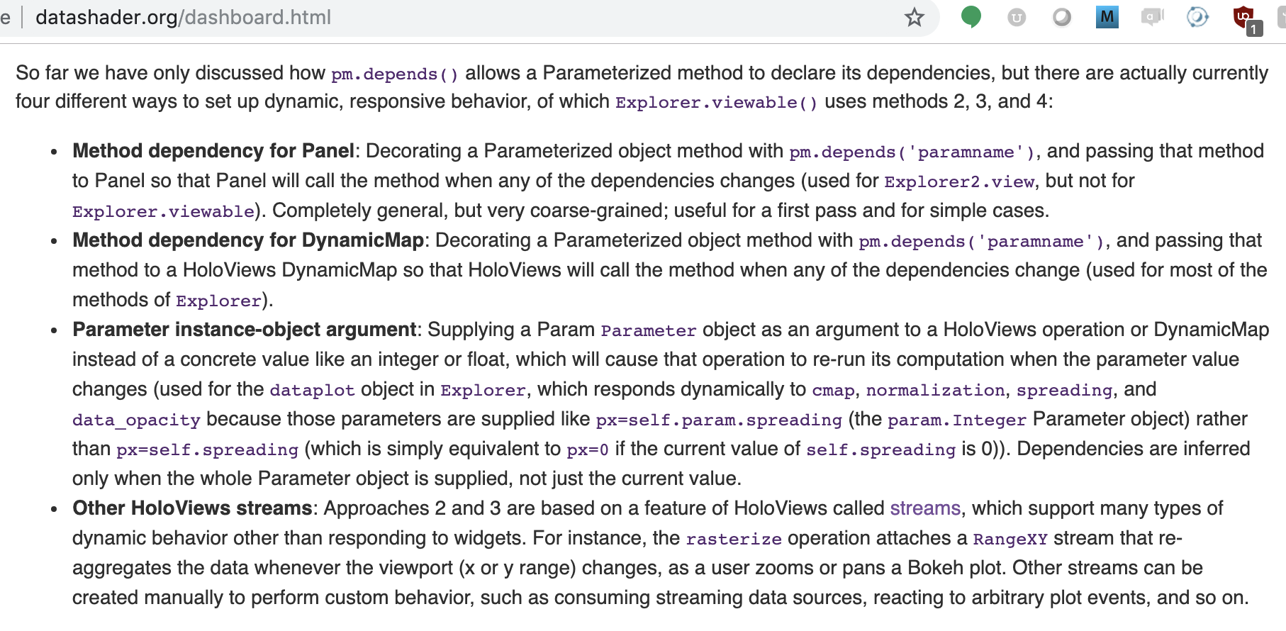 Docs turning numbered lists into bullets · Issue #742 · holoviz/datashader · GitHub