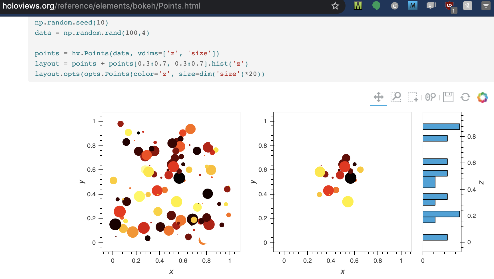 .hist() histogram missing z-axis colors for Bokeh backend · Issue #4429 ...