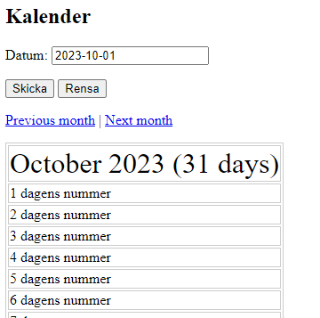 Tips, trix och show-off från kmom03 med "Idag är det fredag" och "Månadskalender" · Issue #15 ...