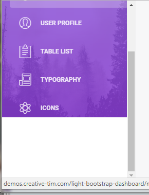 Sidebar dissapear when in scrollmode · Issue #28 · creativetimofficial/light-bootstrap-dashboard ...