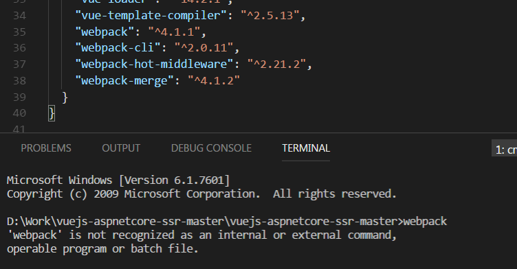 webpack err · Issue #2 · ferrywlto/vuejs-aspnetcore-ssr · GitHub