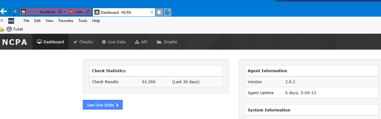 Check Statistics Missing in NCPA 2.0.4+ Dashboard · Issue #394 · NagiosEnterprises/ncpa · GitHub