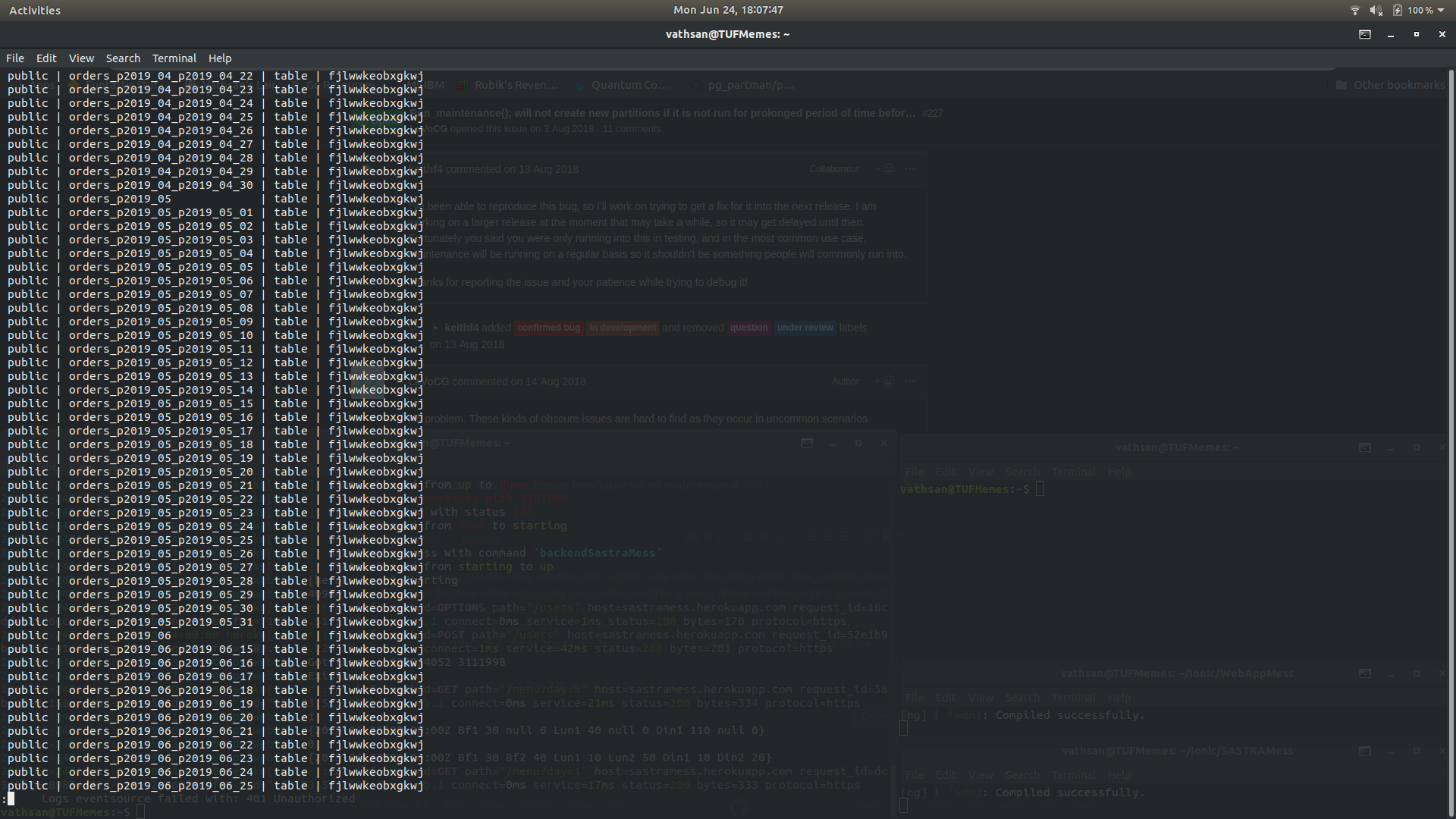 Run_maintenance(); will not create new partitions if it is not run for prolonged period of time ...