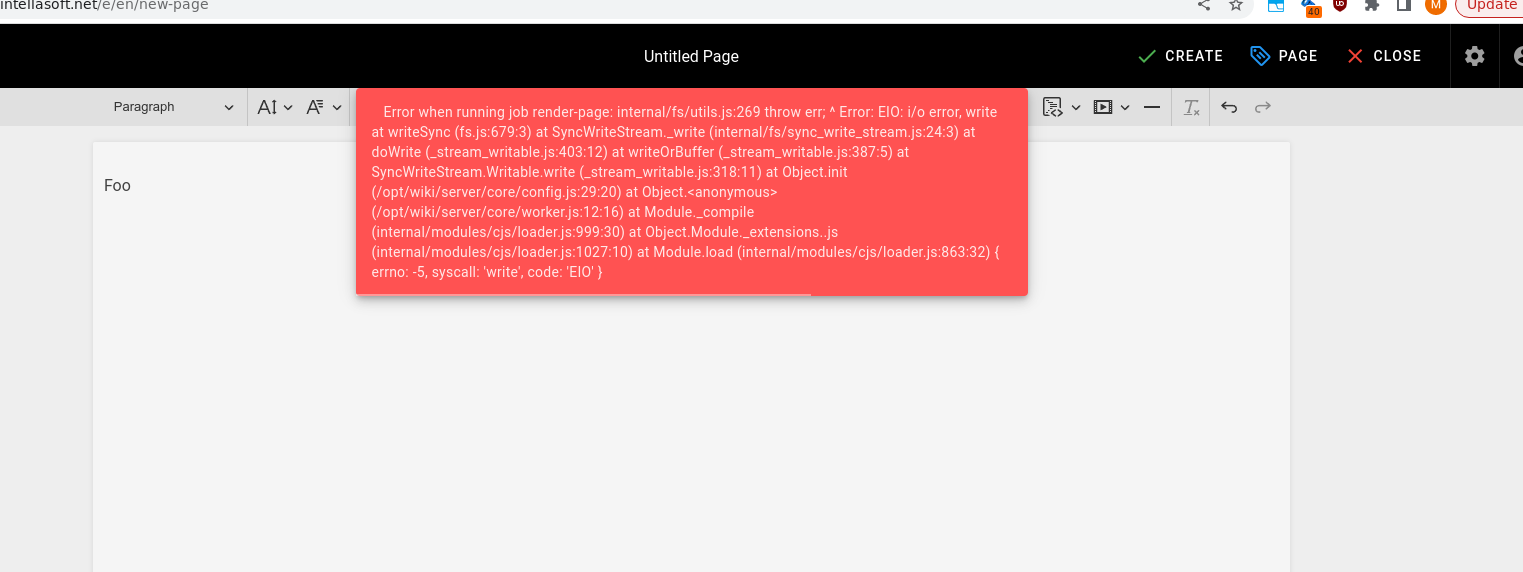 New Install, Cannot save page · requarks wiki · Discussion #5653 · GitHub