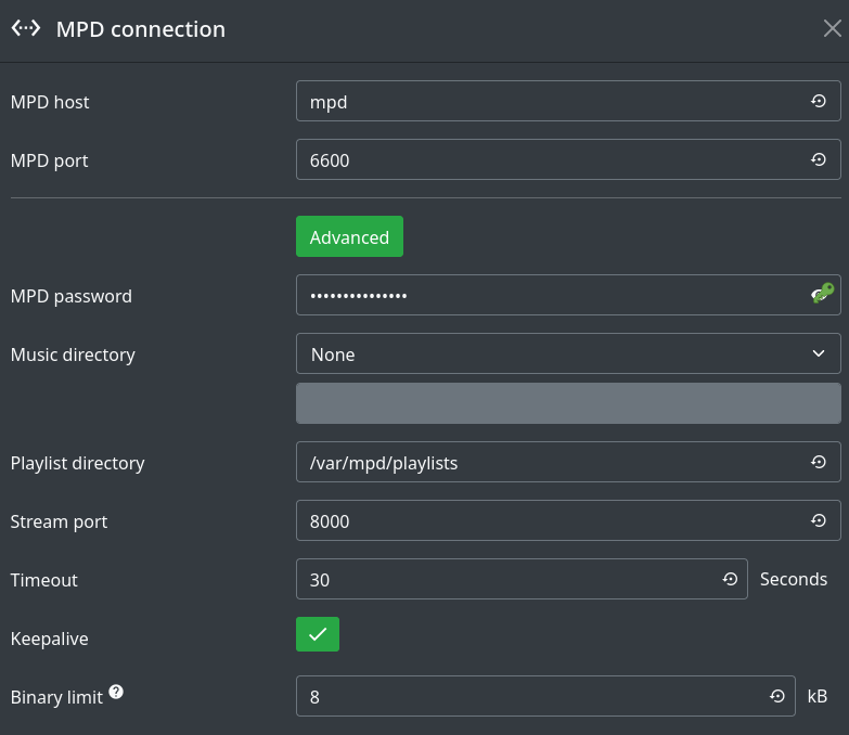 Local playback - Bad Gateway connecting to MPD streaming output · Issue ...