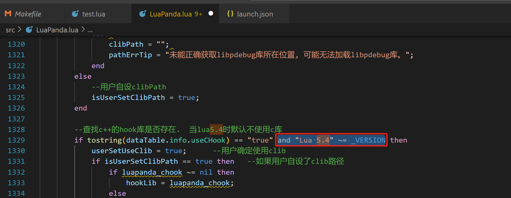 关于在5.4下使用luapanda · Issue #167 · Tencent/LuaPanda · GitHub