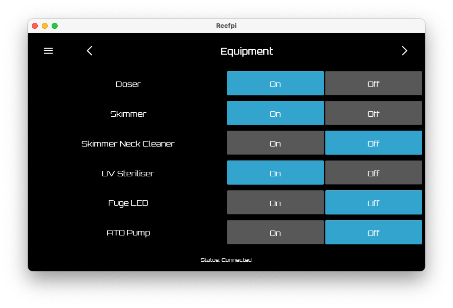 GitHub - natbird/kivy-reef: A touchscreen client for reef-pi, written in Kivy