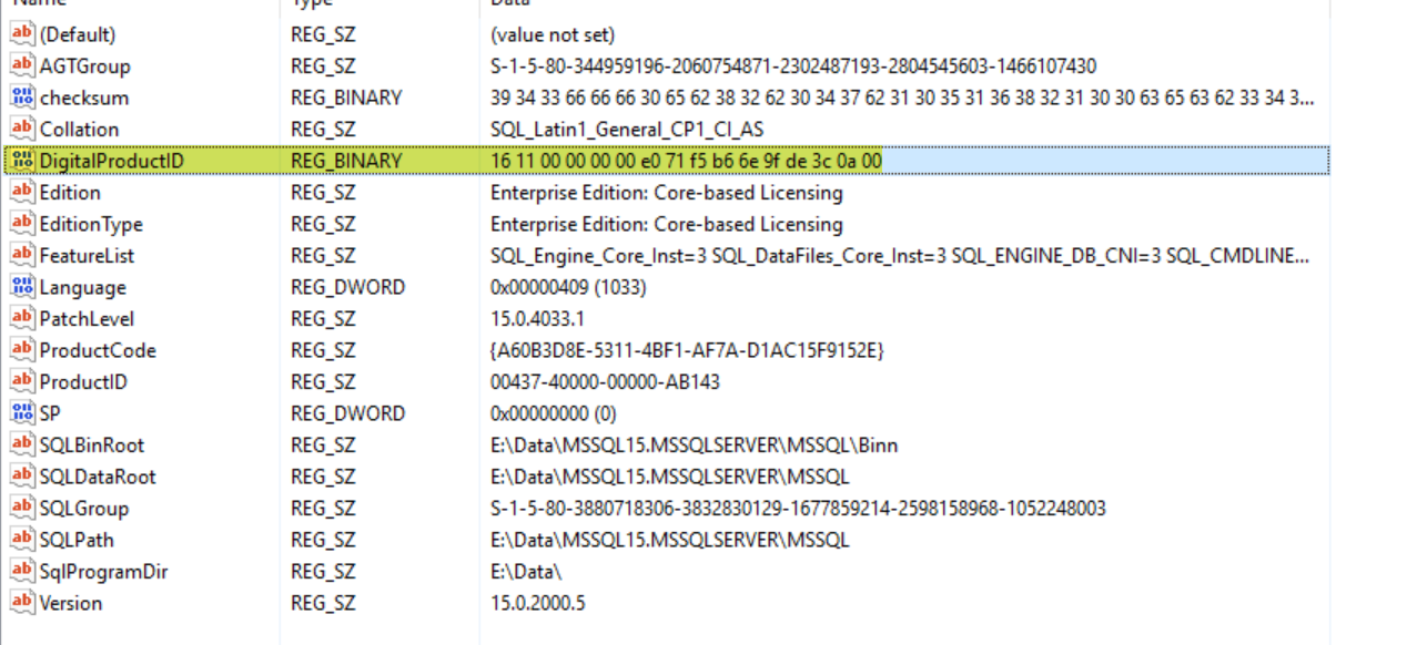 Get-DbaProductKey incorrect key on sqlserver 2019 · Issue #6587 · dataplat/dbatools · GitHub