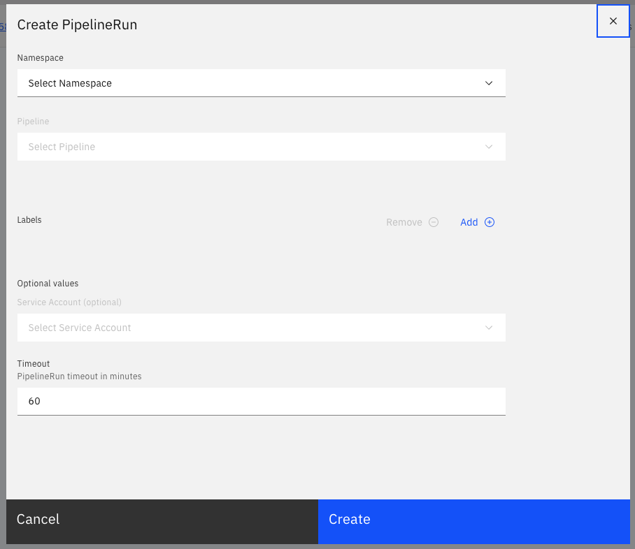 Create PipelineRun modal view extra right padding · Issue #1068 · tektoncd/dashboard · GitHub