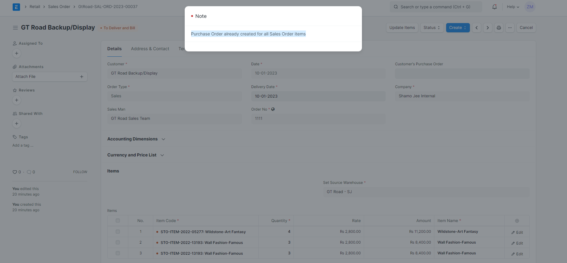 Purchase Order Not Created From Sales Order · Issue 33599 · Frappe Erpnext · Github