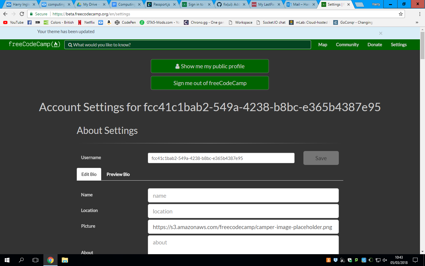 Beta - Dark Mode - Incorrect flash notification · Issue #16835 · freeCodeCamp/freeCodeCamp · GitHub