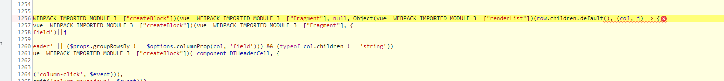 DataTable: ColumnGroup error row.children.default is not a function ...