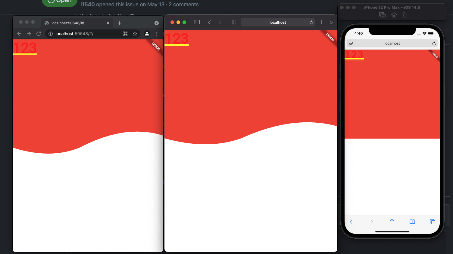 [web]: ClipPath widget in iOS Web scroll page height calculation error · Issue #82516 · flutter ...