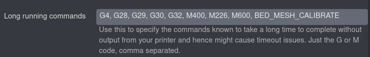 Klipper command BED_MESH_CALIBRATE in Long Running Commands ignored ...